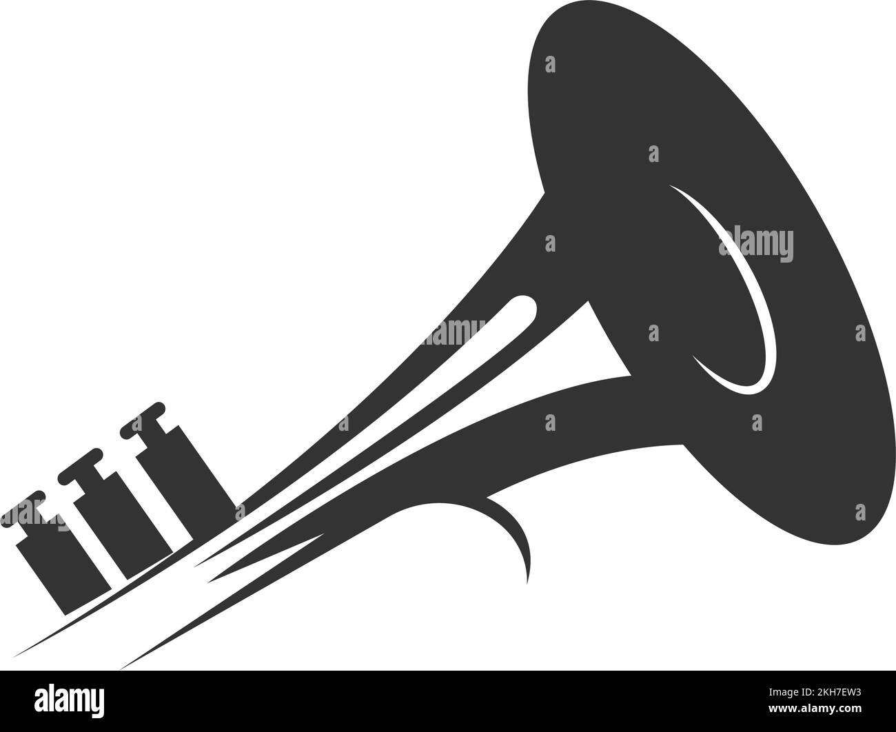 Trumpet logo icon design illustration Stock Vector Image & Art - Alamy
