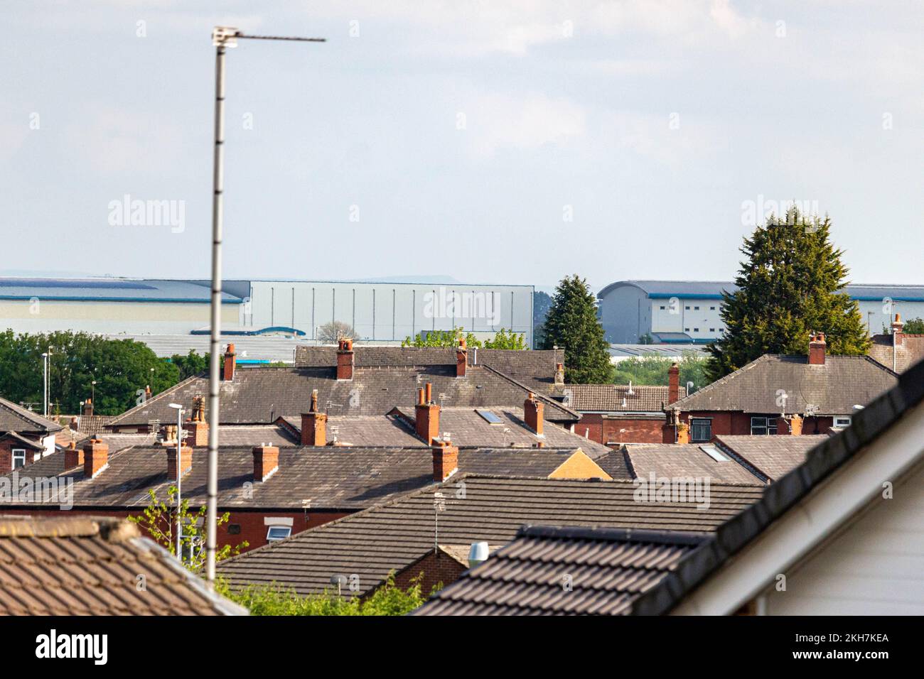 A view of roofs of residential houses Stock Photo - Alamy