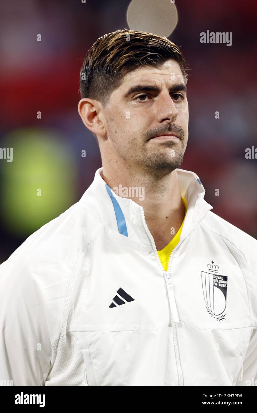 Al-Rayyan, Qatar. 23rd Nov, 2022. AL-RAYYAN - Belgium goalkeeper ...