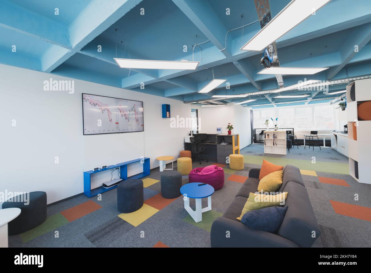 Photo of a modern office where programming, digital marketing and web ...