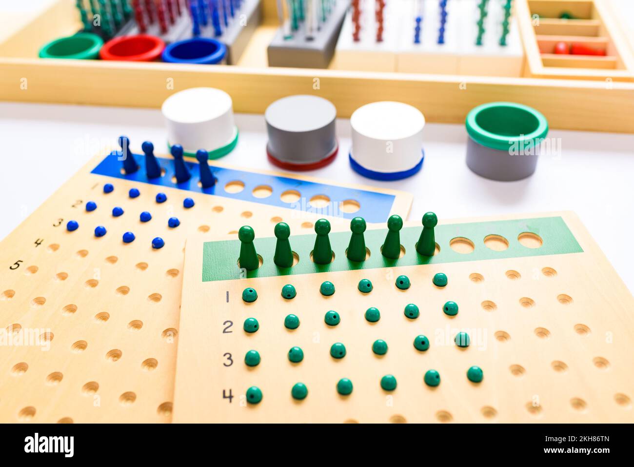 The division board in montessori is a mathematical material to learn in ...