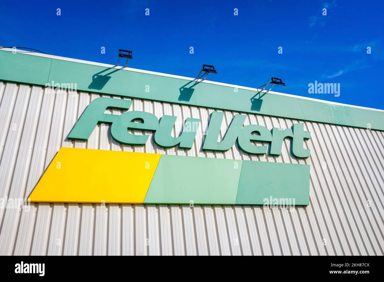 Valencia, Spain - November 23, 2022: Facade with logo of the Feuvert ...