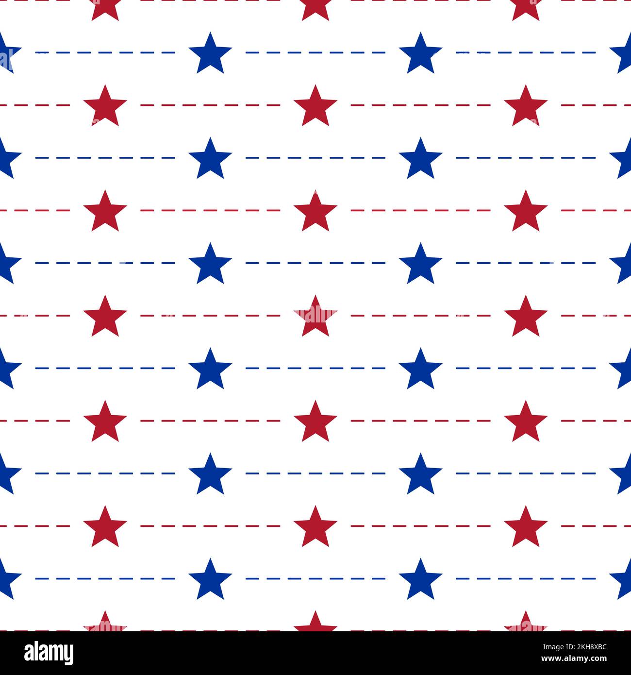 Stars And Horizontal Dotted Line Seamless Pattern Abstract Background Of Colored Geometric