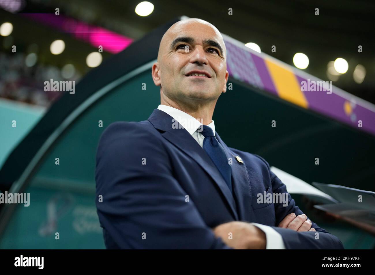 Al Rayyan, Qatar. 23rd Nov, 2022. Roberto Martinez head coach (BEL ...