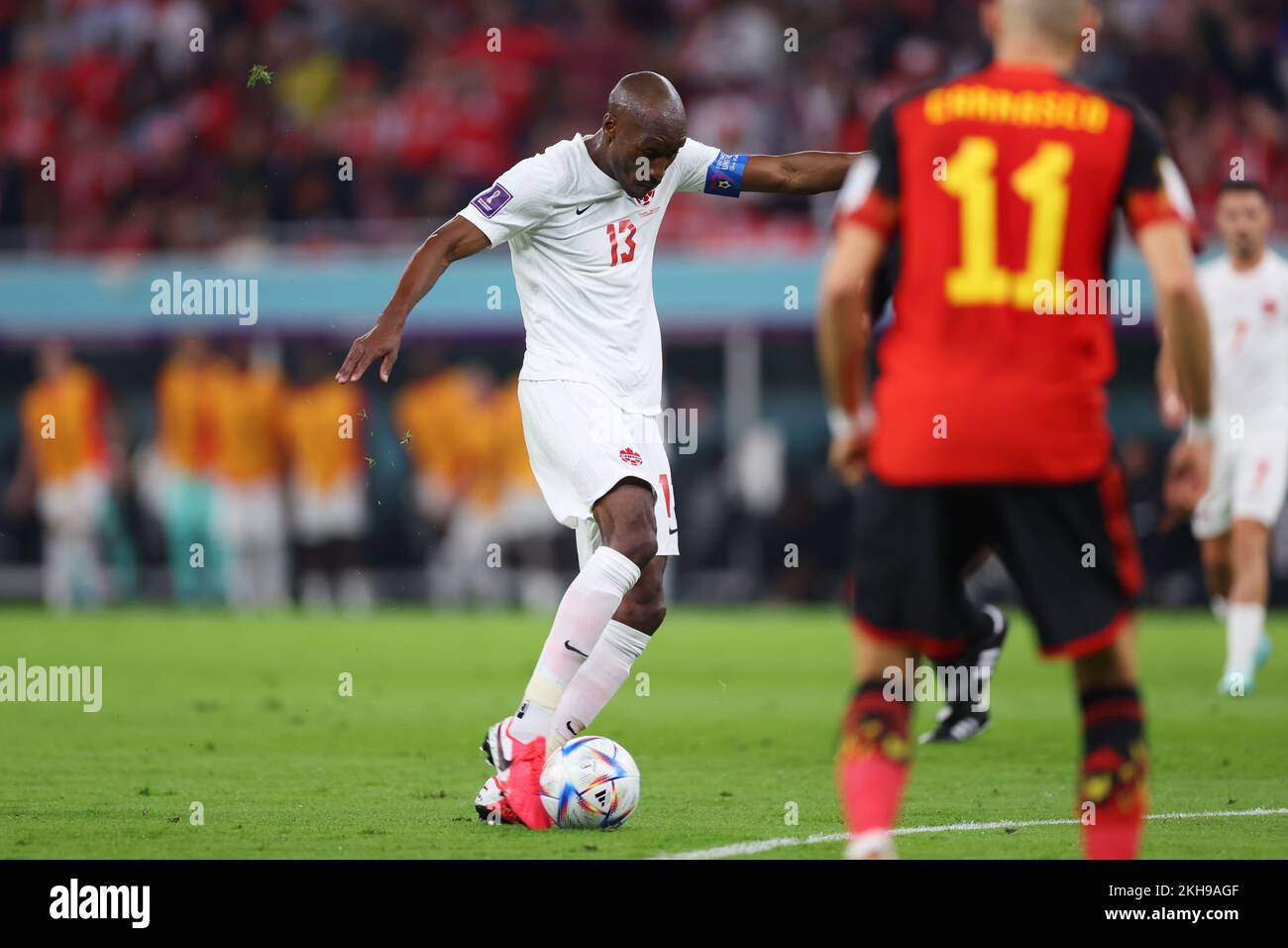 Al Rayyan, Qatar. 23rd Nov, 2022. Atiba Hutchinson (CAN) Football ...