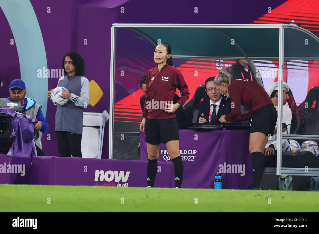 Al Rayyan, Qatar. 23rd Nov, 2022. 4Yoshimi Yamashita (Referee) Football ...