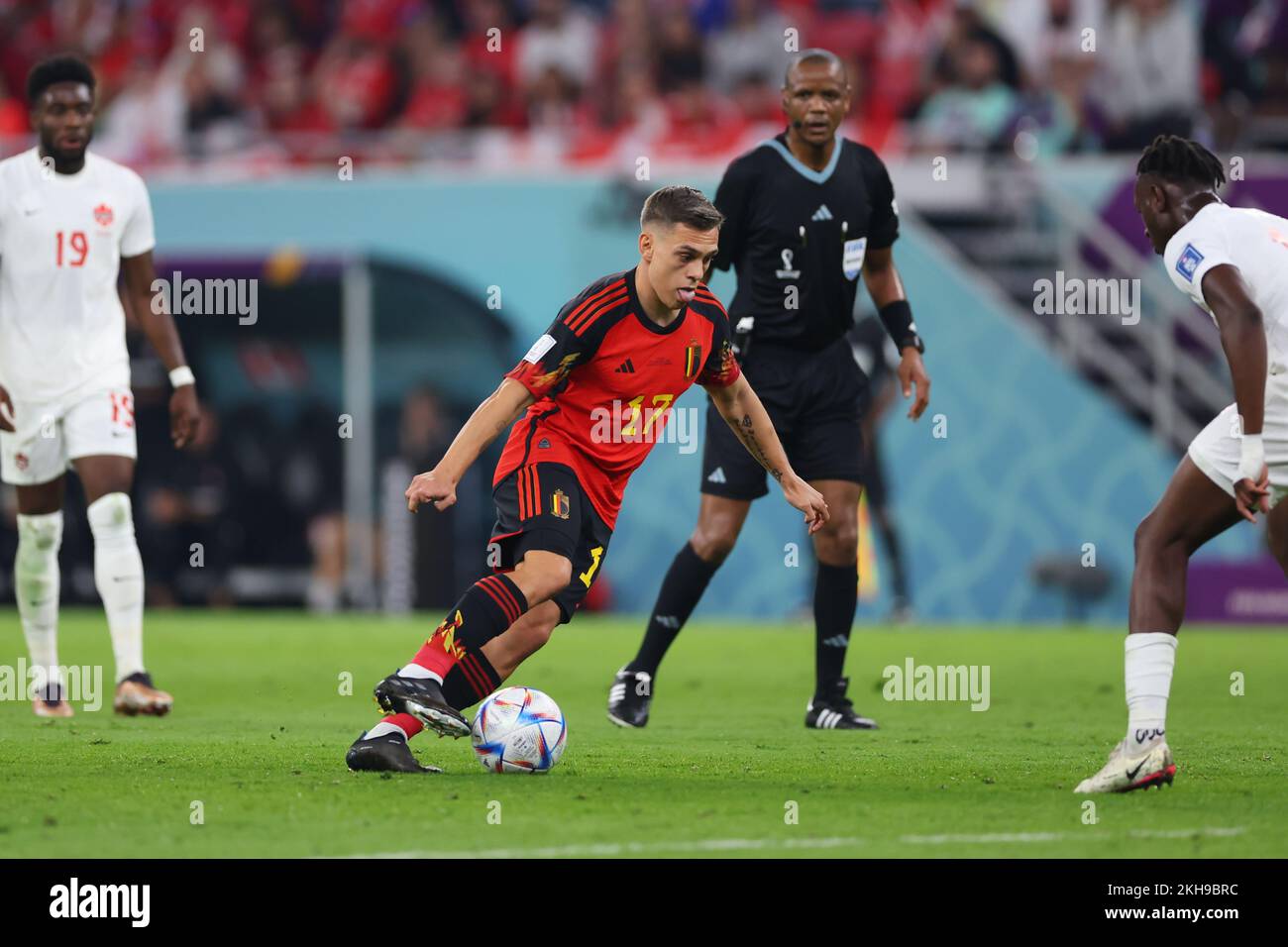 Al Rayyan, Qatar. 23rd Nov, 2022. Leandro Trossard (BEL) Football ...