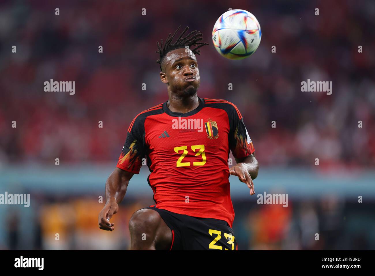 Al Rayyan, Qatar. 23rd Nov, 2022. Michy Batshuayi (BEL) Football/Soccer ...