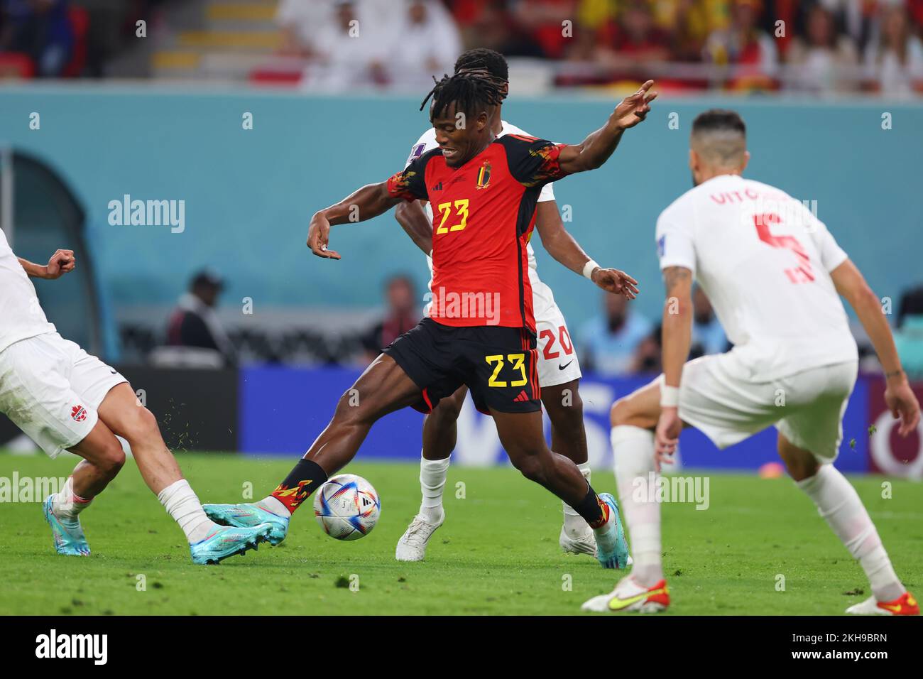 Al Rayyan, Qatar. 23rd Nov, 2022. Michy Batshuayi (BEL) Football/Soccer ...