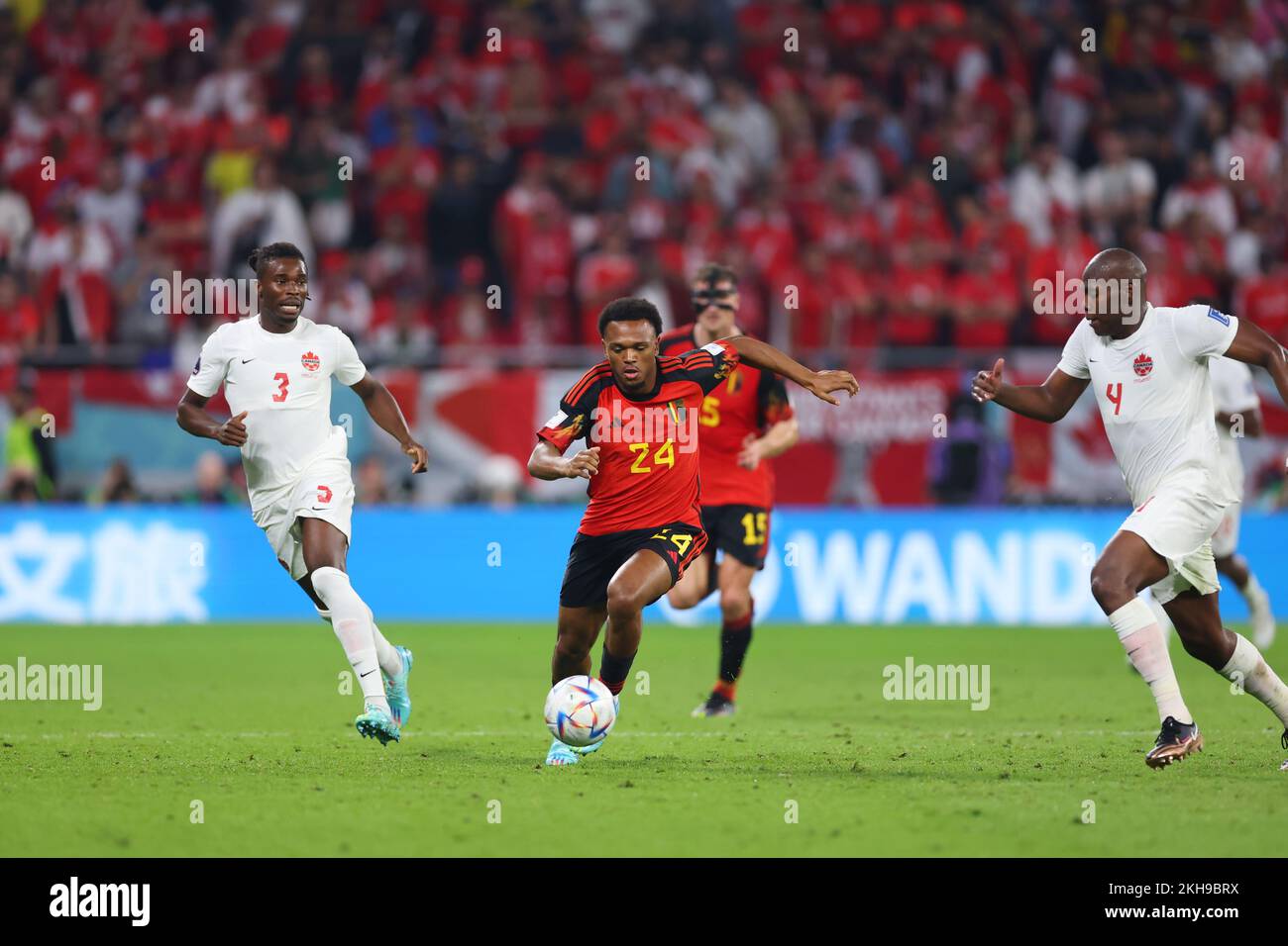 Al Rayyan, Qatar. 23rd Nov, 2022. Lois Openda (BEL) Football/Soccer ...