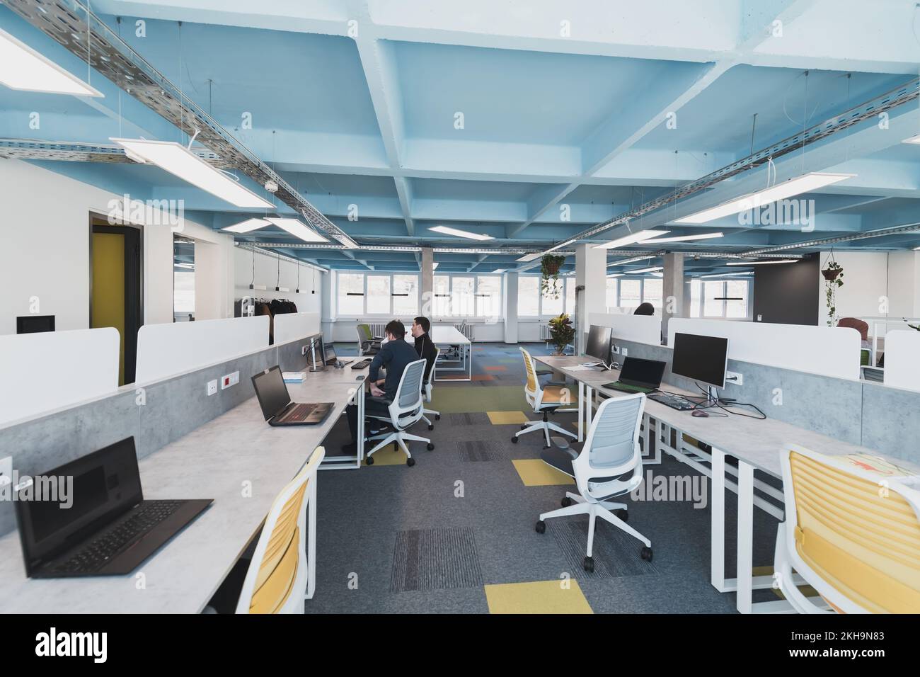 Photo of a modern office where programming, digital marketing and web ...