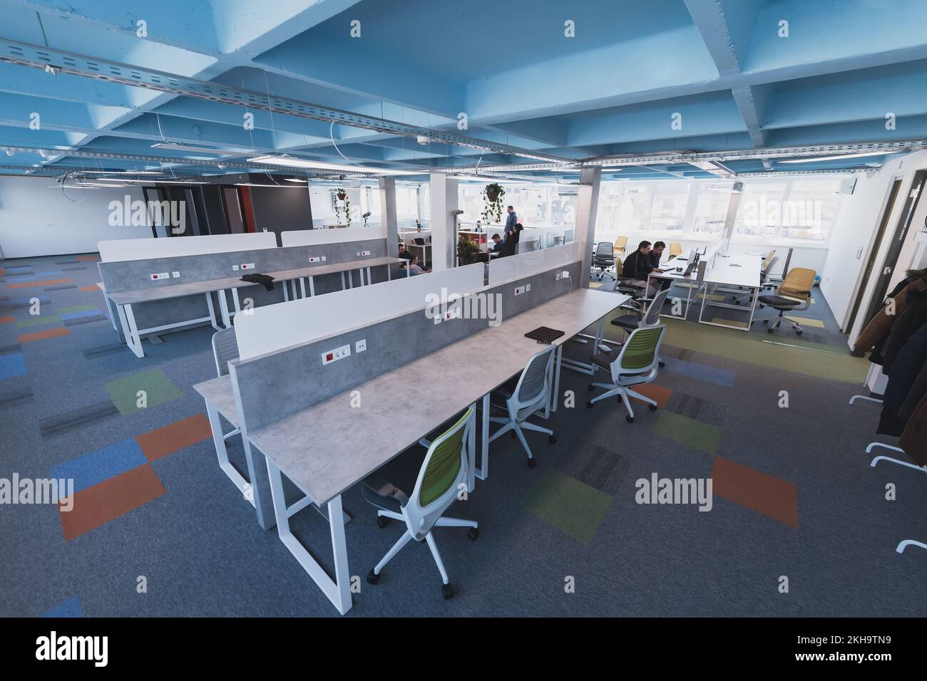 Photo of a modern office where programming, digital marketing and web ...