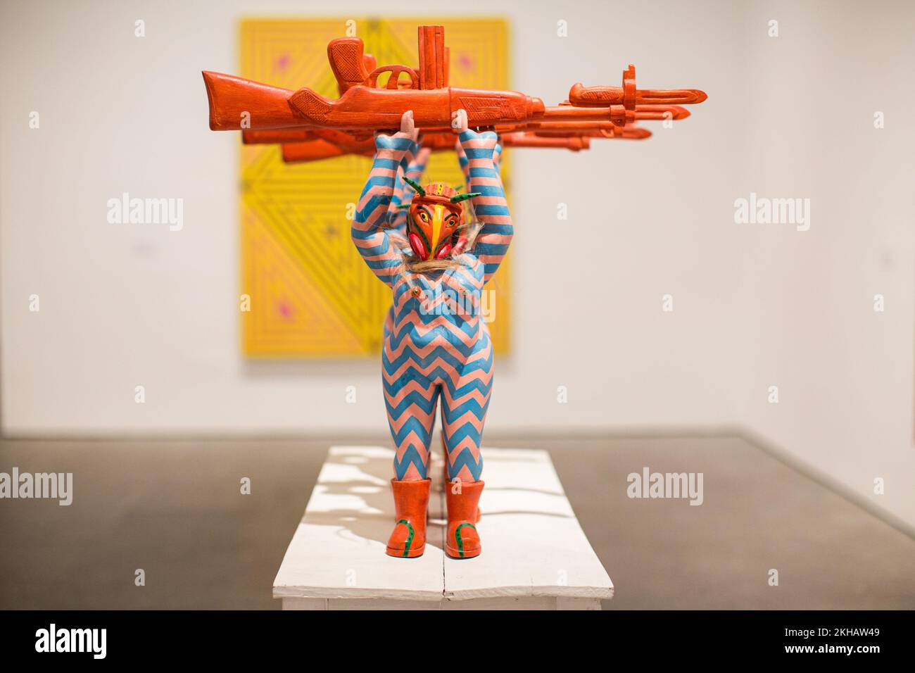 A sculpture entitled "Las Guerrilleras (Women in Arms)" (1971-1974 ...