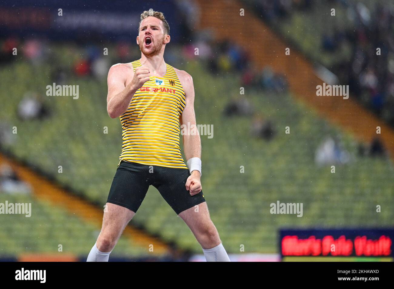 Torben Blech (Germany). Pole Vault Men. European Championships Munich 2022 Stock Photo - Alamy