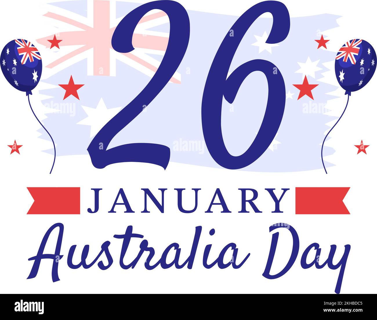 Happy Australia Day Observed Every Year on January 26th with Flags and Map to Diversity of ...
