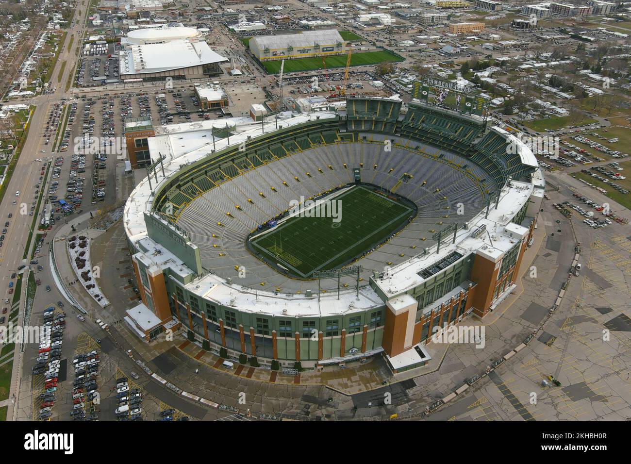 Lambeau field stadium aerial hi-res stock photography and images - Alamy