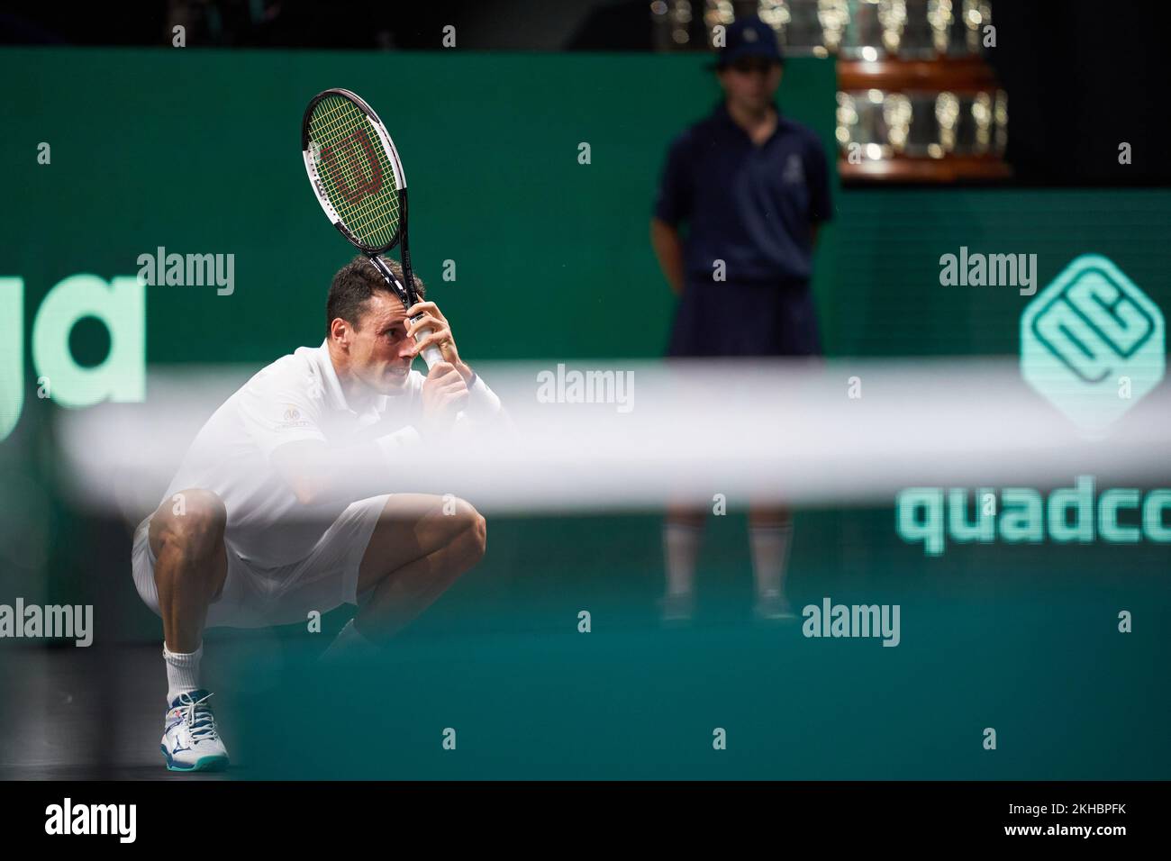 Malaga, Spain. 23rd Nov, 2022. Roberto Bautista Agut of Spain in action ...