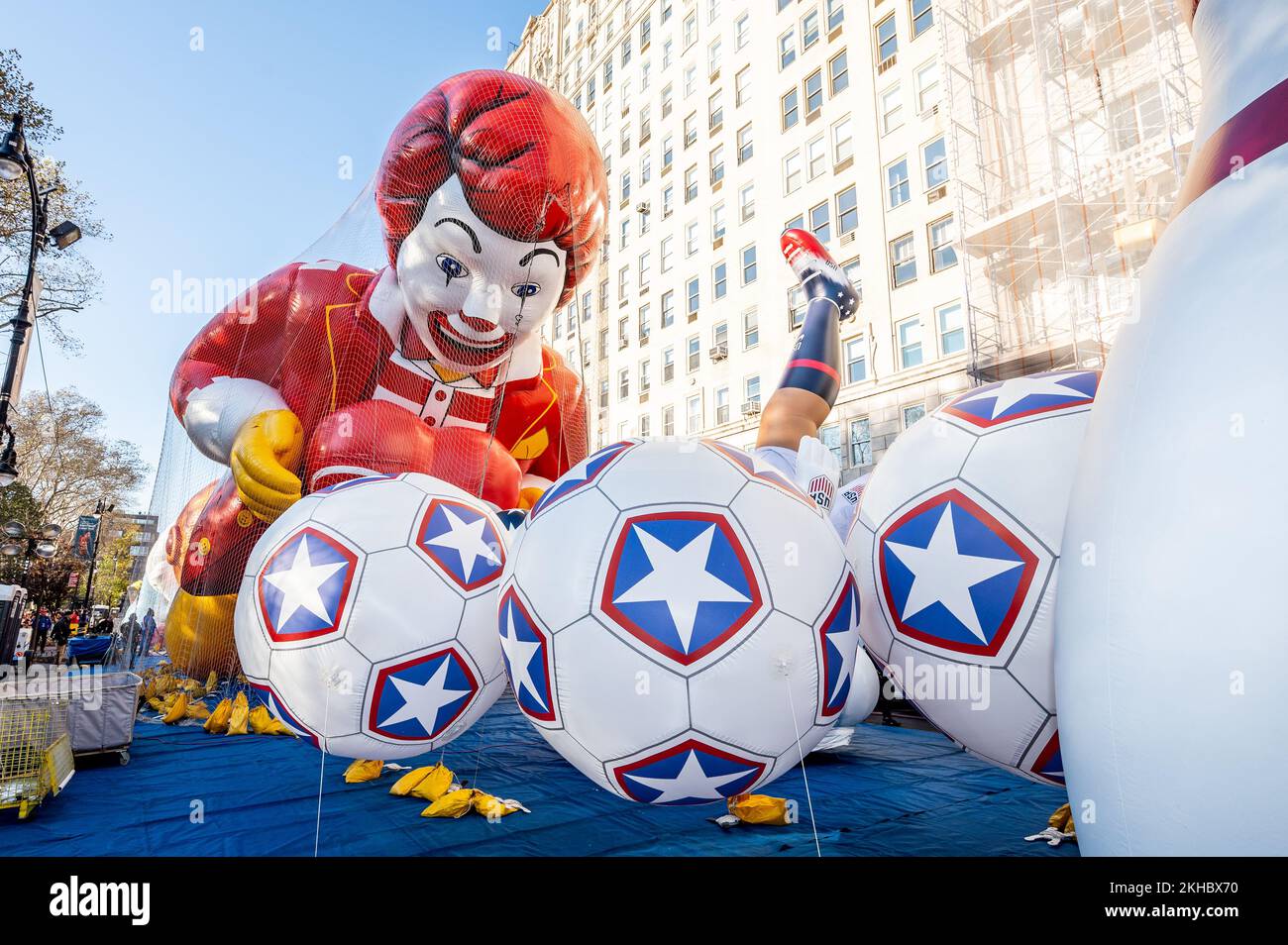 New York, United States. 23rd Nov, 2022. An inflated balloon at the ...