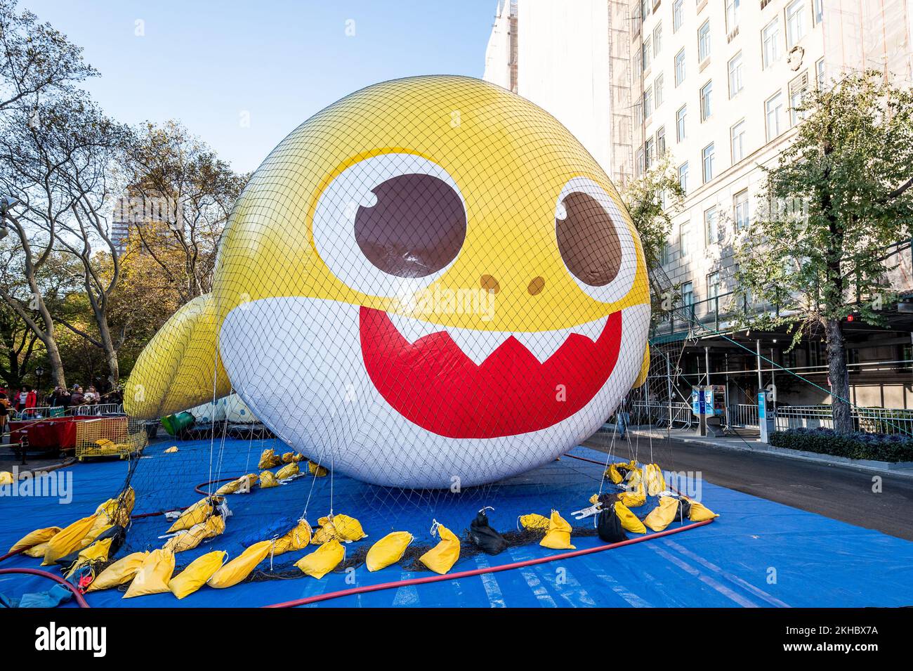 New York, United States. 23rd Nov, 2022. An inflated balloon at the ...