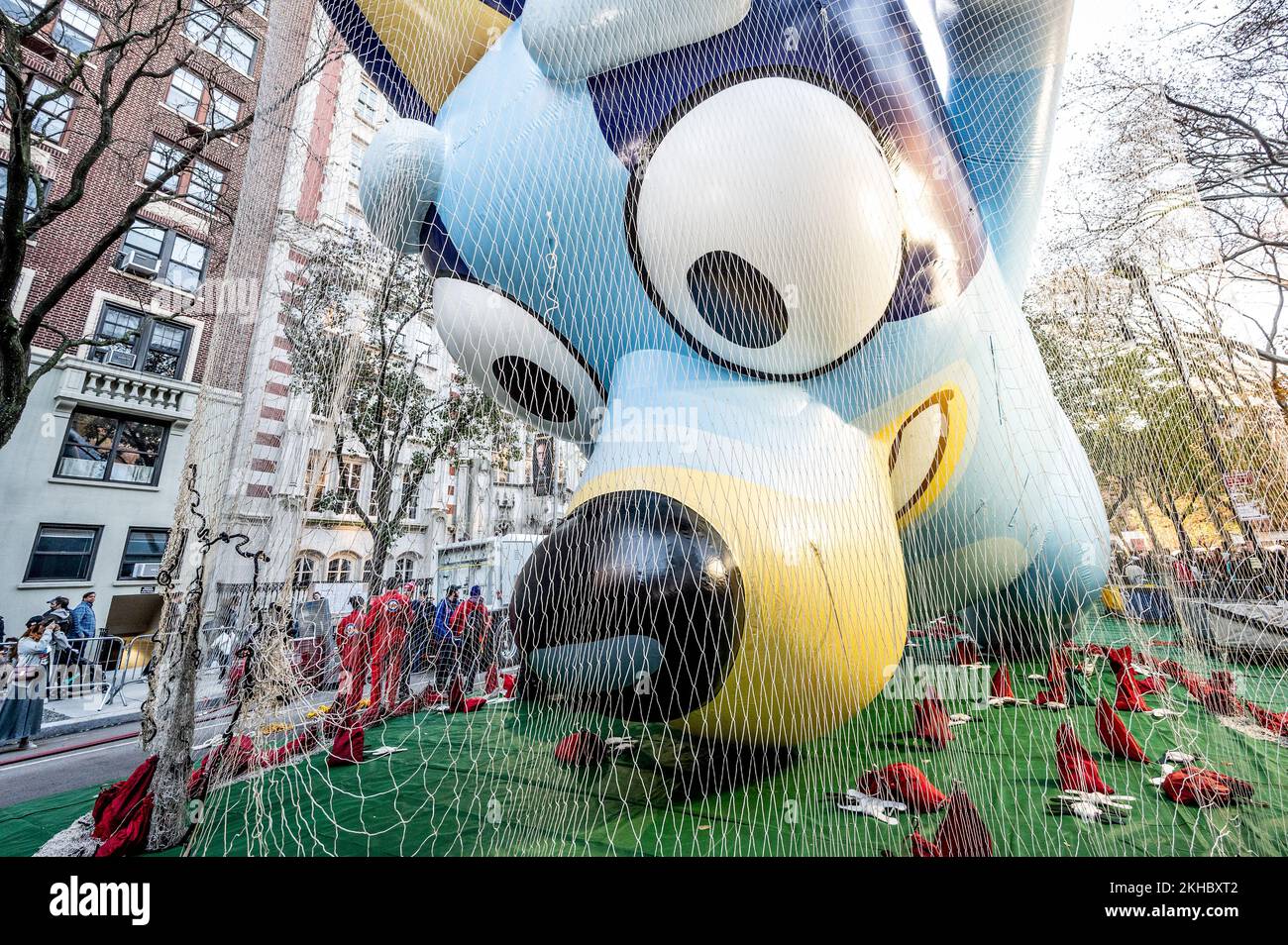 New York, United States. 23rd Nov, 2022. An inflated balloon at the ...