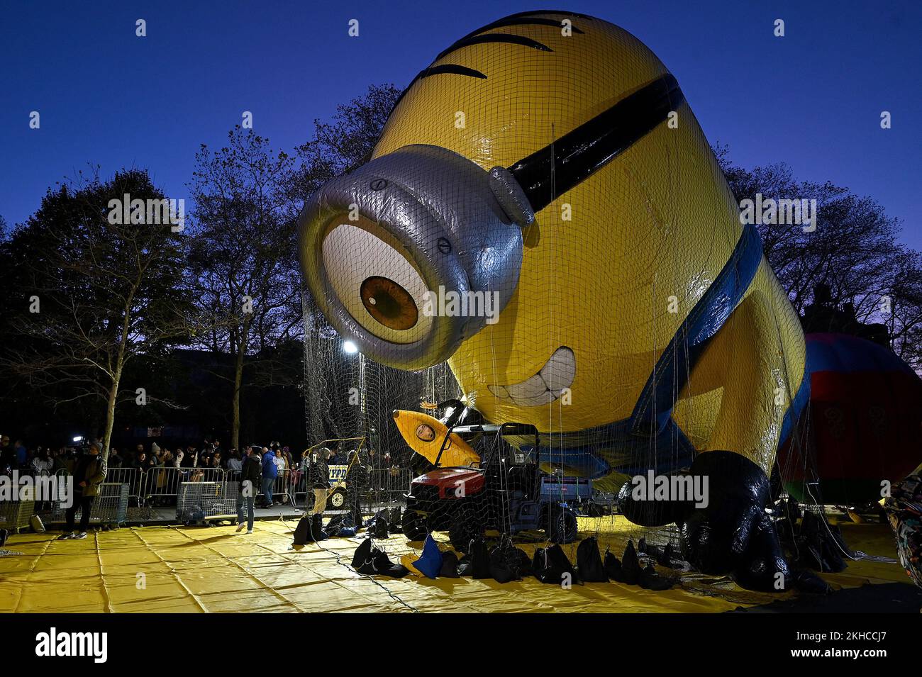 View of the new addition the ‘Stuart The Minion’ ballon on the eve of ...