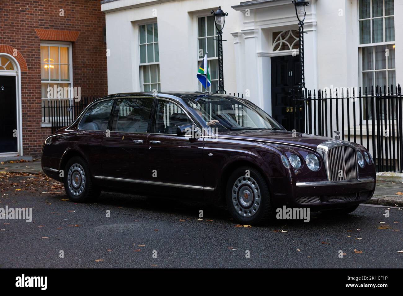 President of South Africa Cyril Ramaphosa’s vehicle seen in Downing ...