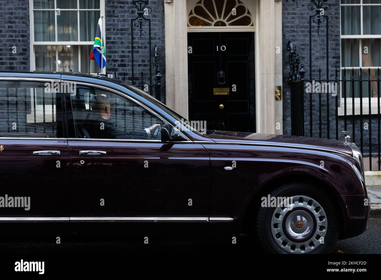 President of South Africa Cyril Ramaphosa’s vehicle seen in Downing ...