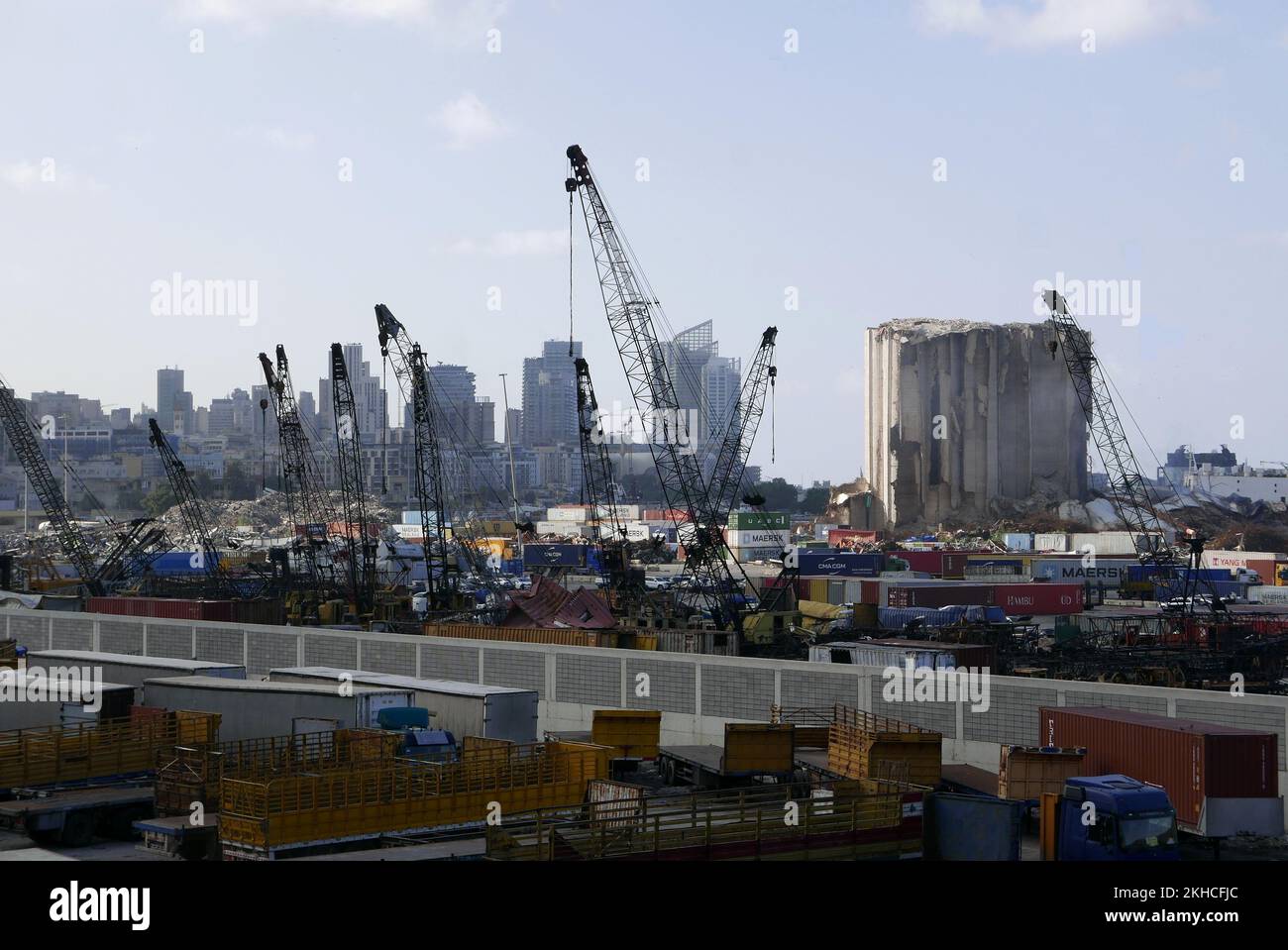 A view of the port of Beirut, Lebanon, November 23 2022. The port has ...