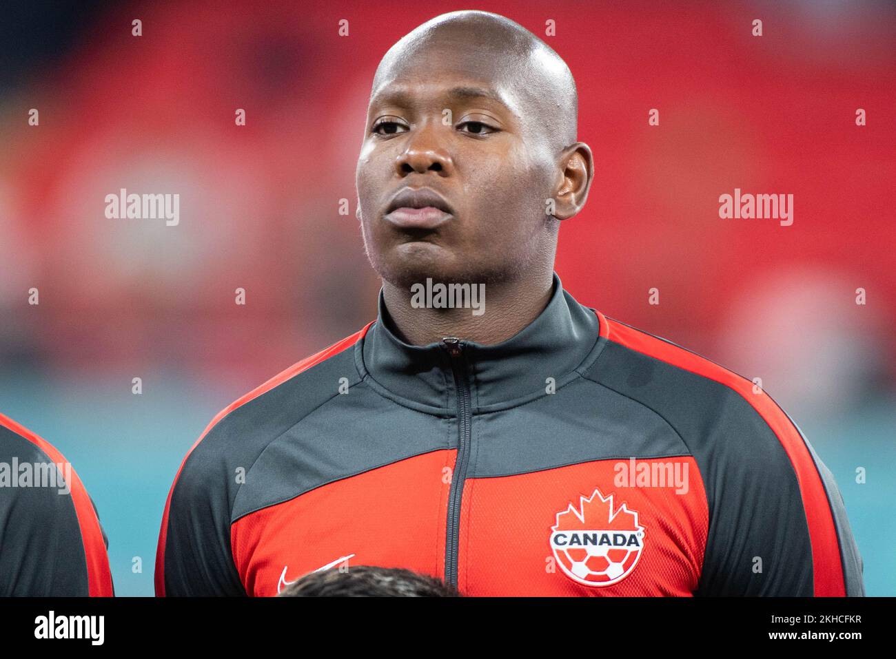 Kamal Miller of Canada during the FIFA World Cup Qatar 2022 Group F ...