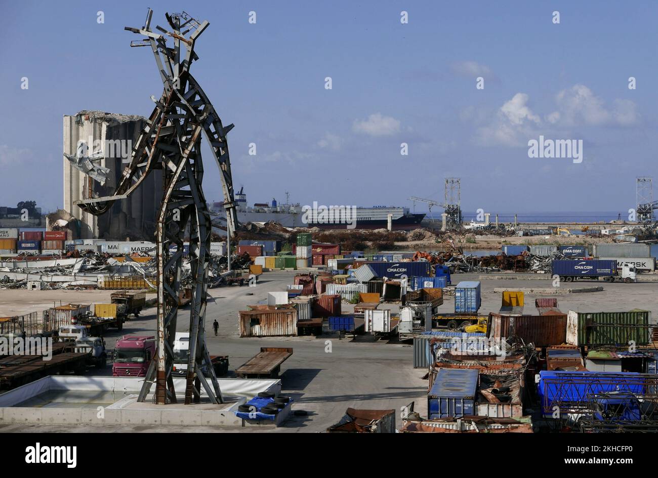 Beirut, Lebanon. 23rd Nov, 2022. A view of the port of Beirut, Lebanon ...