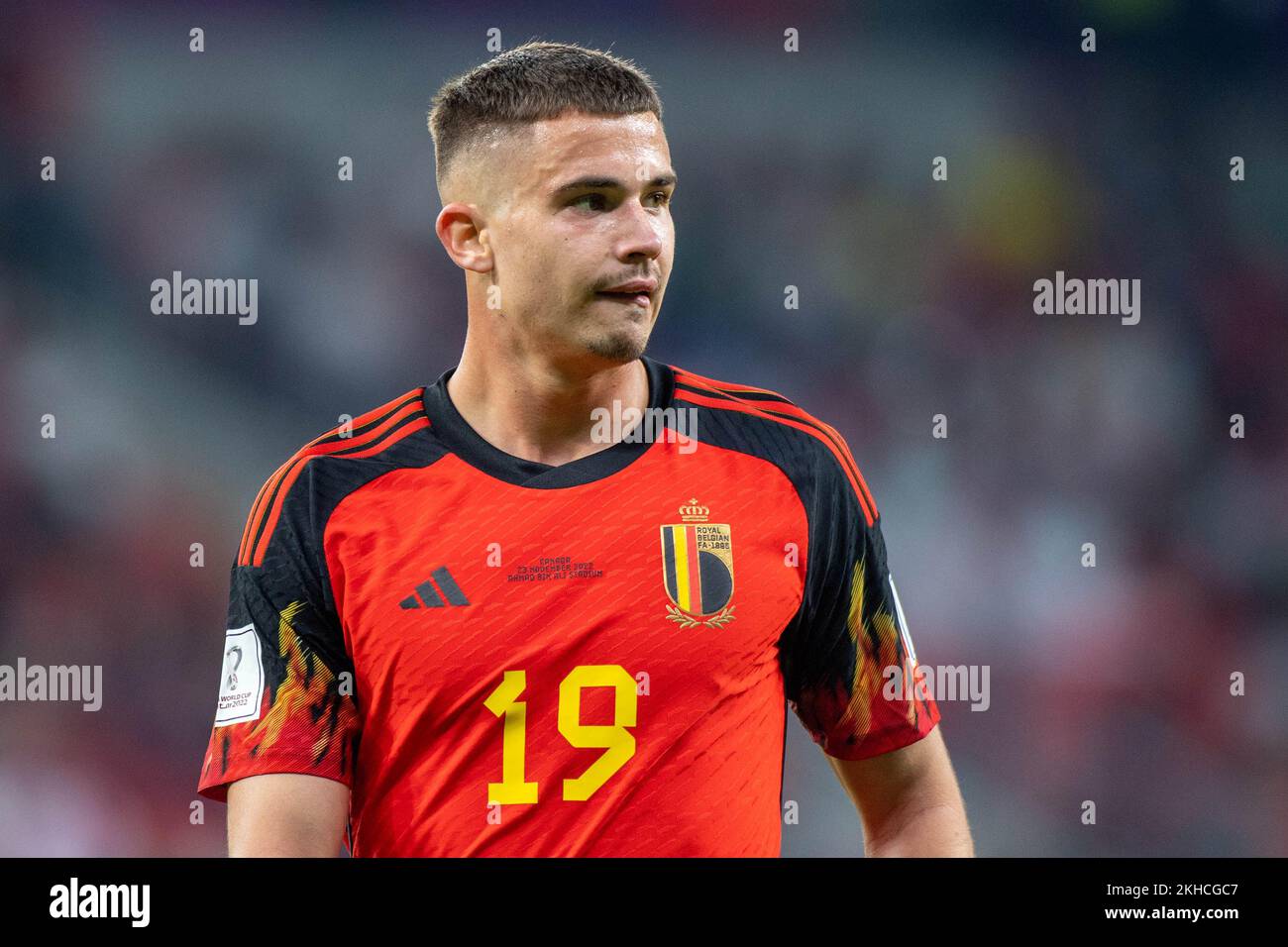 Leander Dendoncker of Belgium during the FIFA World Cup Qatar 2022 ...