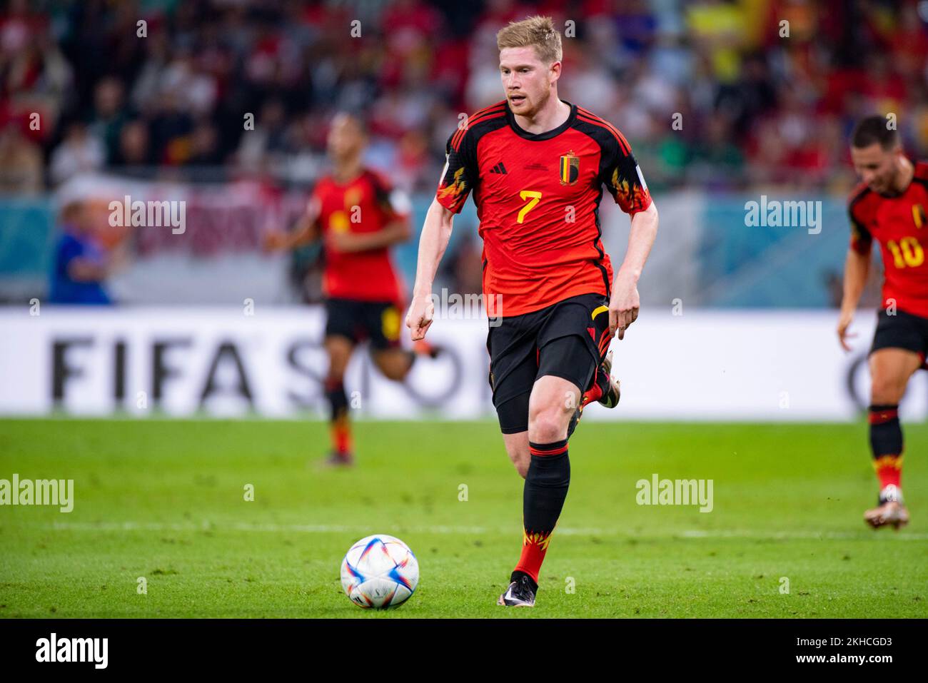 Kevin De Bruyne of Belgium during the FIFA World Cup Qatar 2022 Group F ...