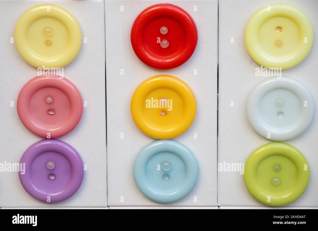 Set of a colorful bright sewing buttons Stock Photo - Alamy