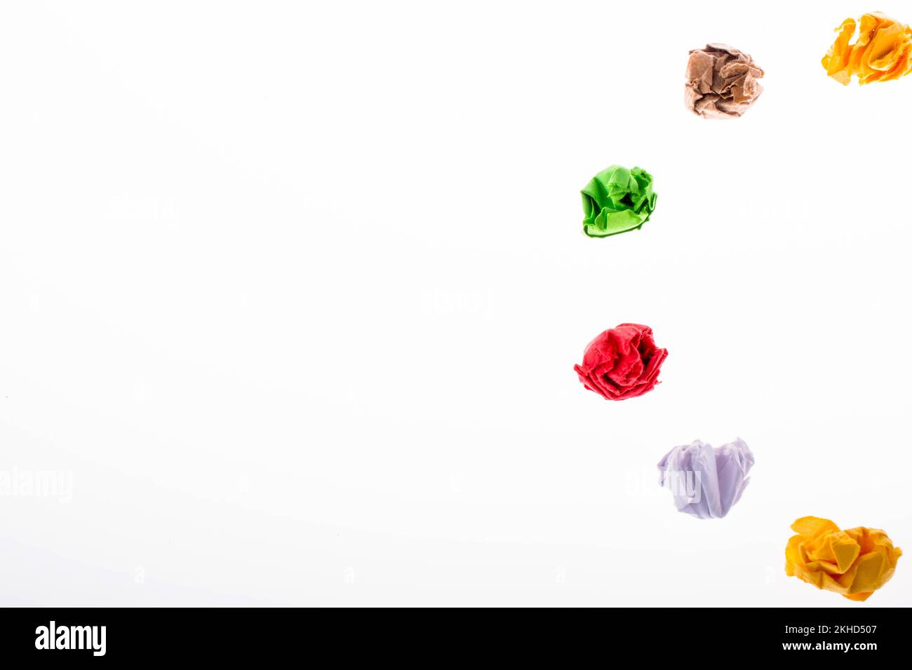 Colorful crumpled paper form circle hi-res stock photography and images ...