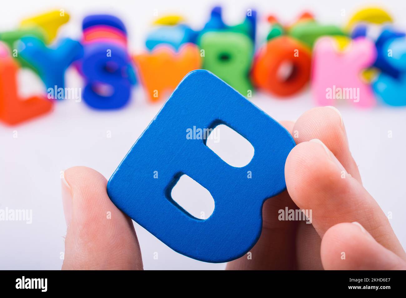 Letter cubes of Alphabet made of wood Stock Photo - Alamy
