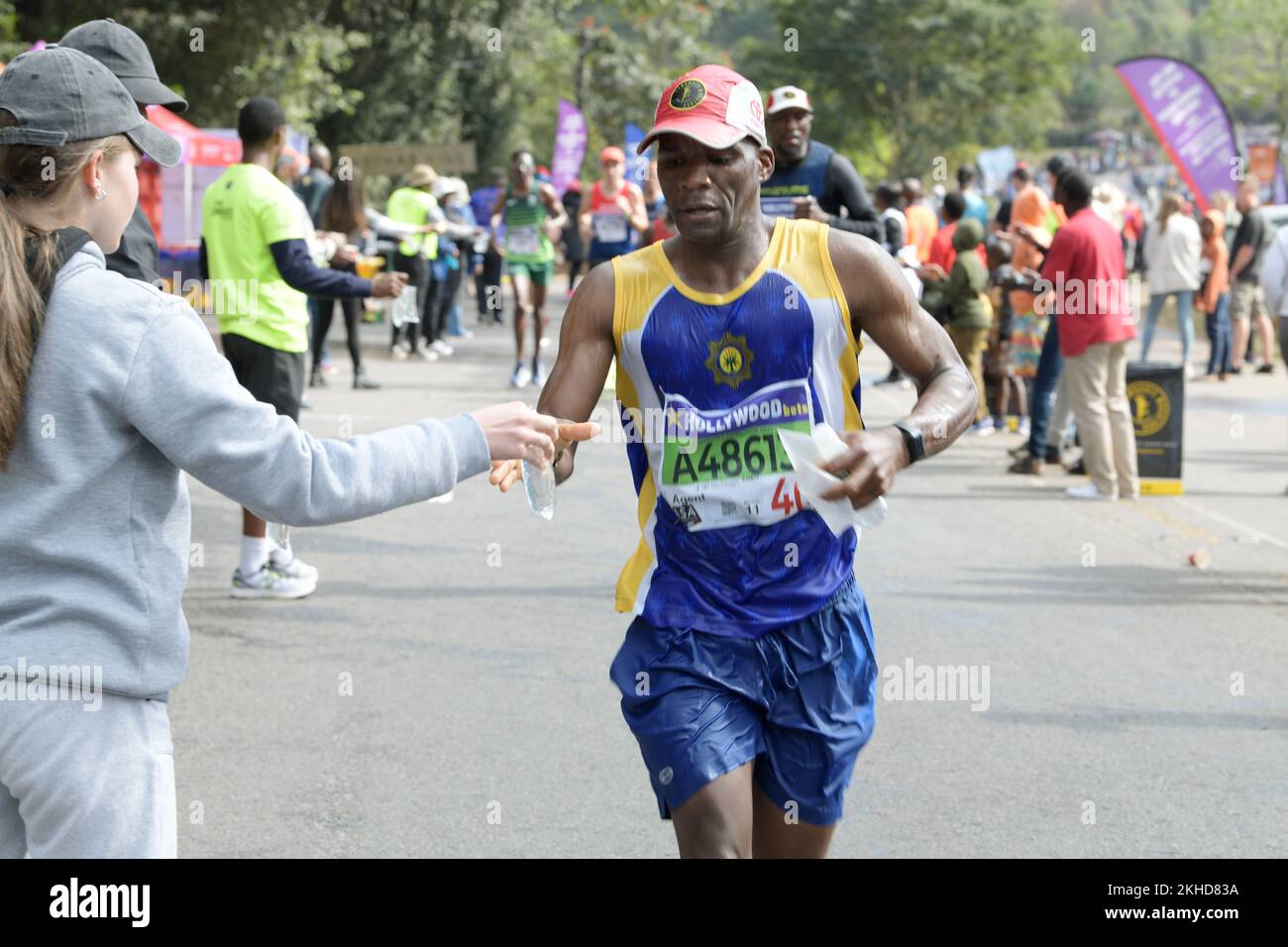 Adult male runner, running, 95th Comrades Marathon 2022, woman ...