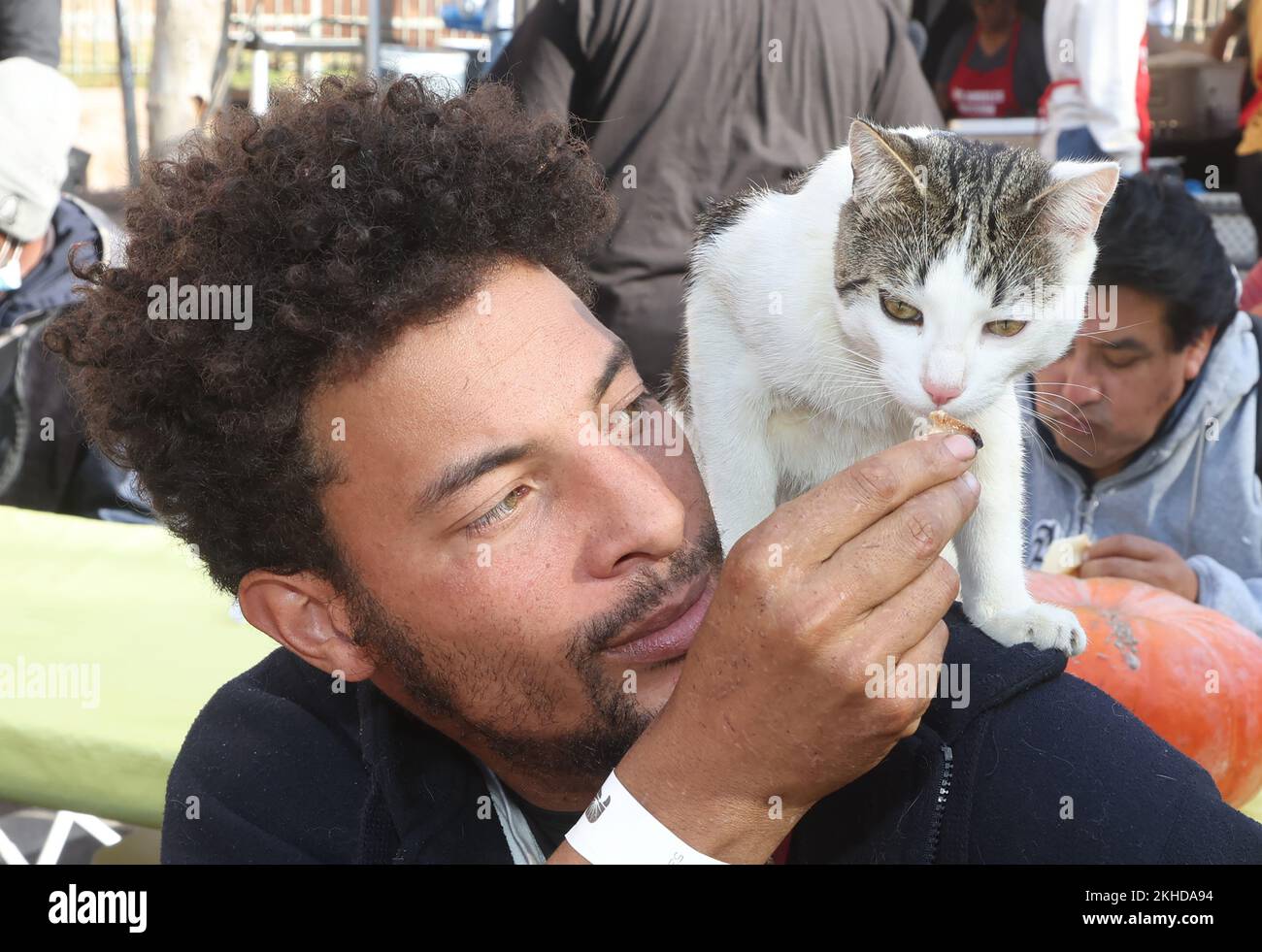 Los Angeles, Ca. 23rd Nov, 2022. Travis and David the Cat at Los ...