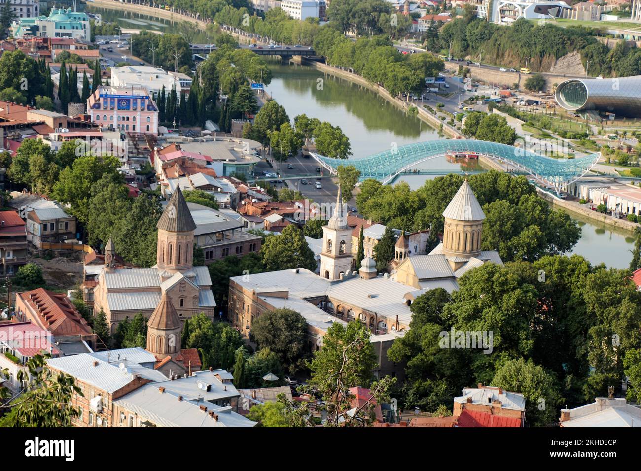Beautiful panoramic view of Tbilisi in Georgia Stock Photo - Alamy