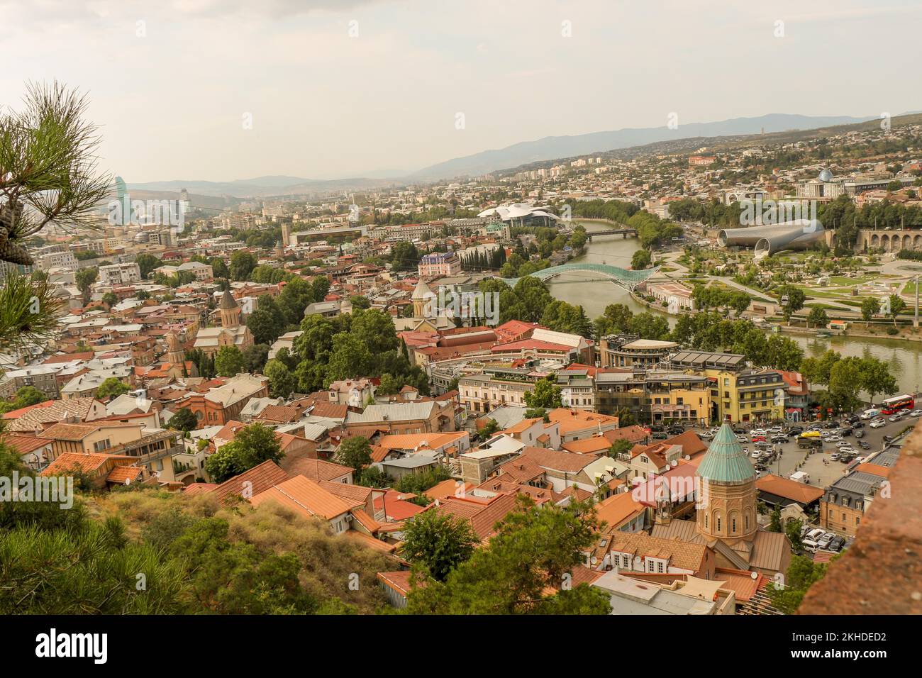 Beautiful panoramic view of Tbilisi in Georgia Stock Photo - Alamy