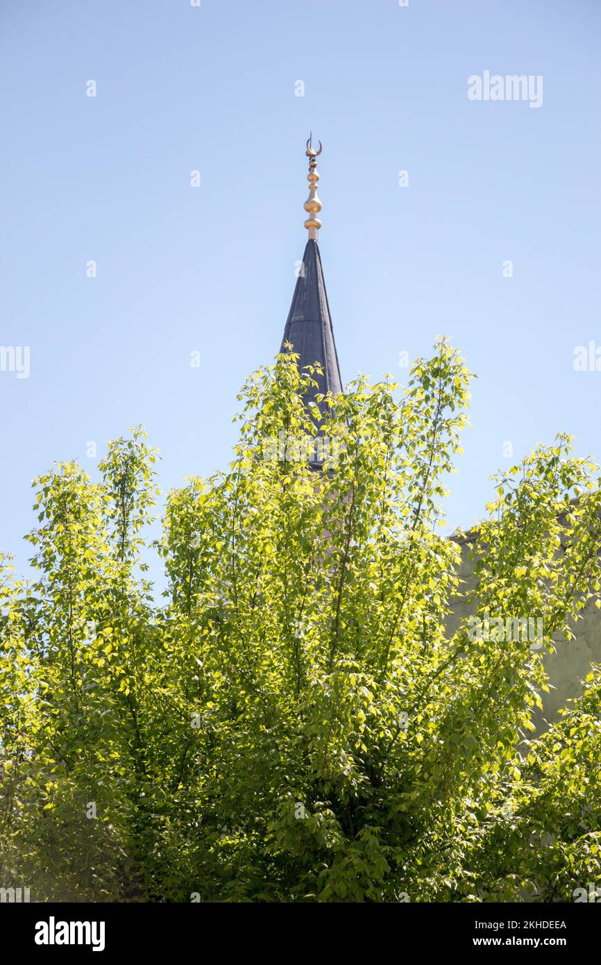 Minaret of an Ottoman style mosque Mosques in view Stock Photo - Alamy