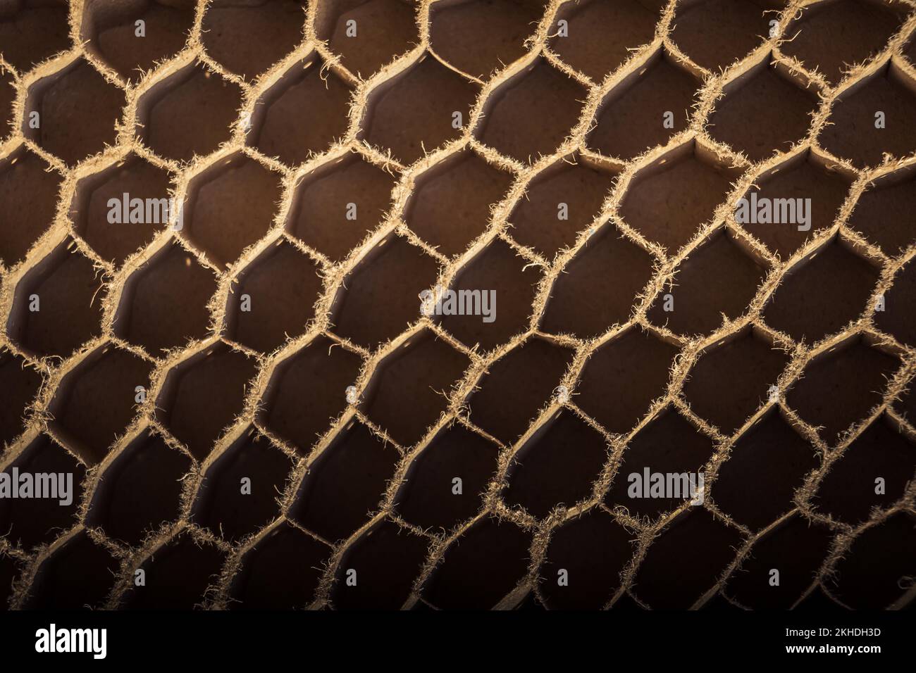Corrugated cardboard edges texture industrial hi-res stock photography ...