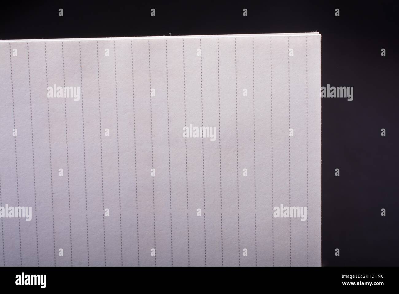 White note book paper with line in view Stock Photo - Alamy