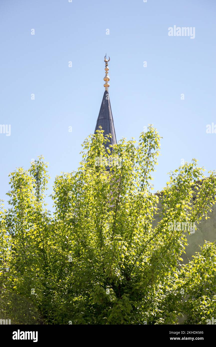 Minaret of an Ottoman style mosque Mosques in view Stock Photo - Alamy