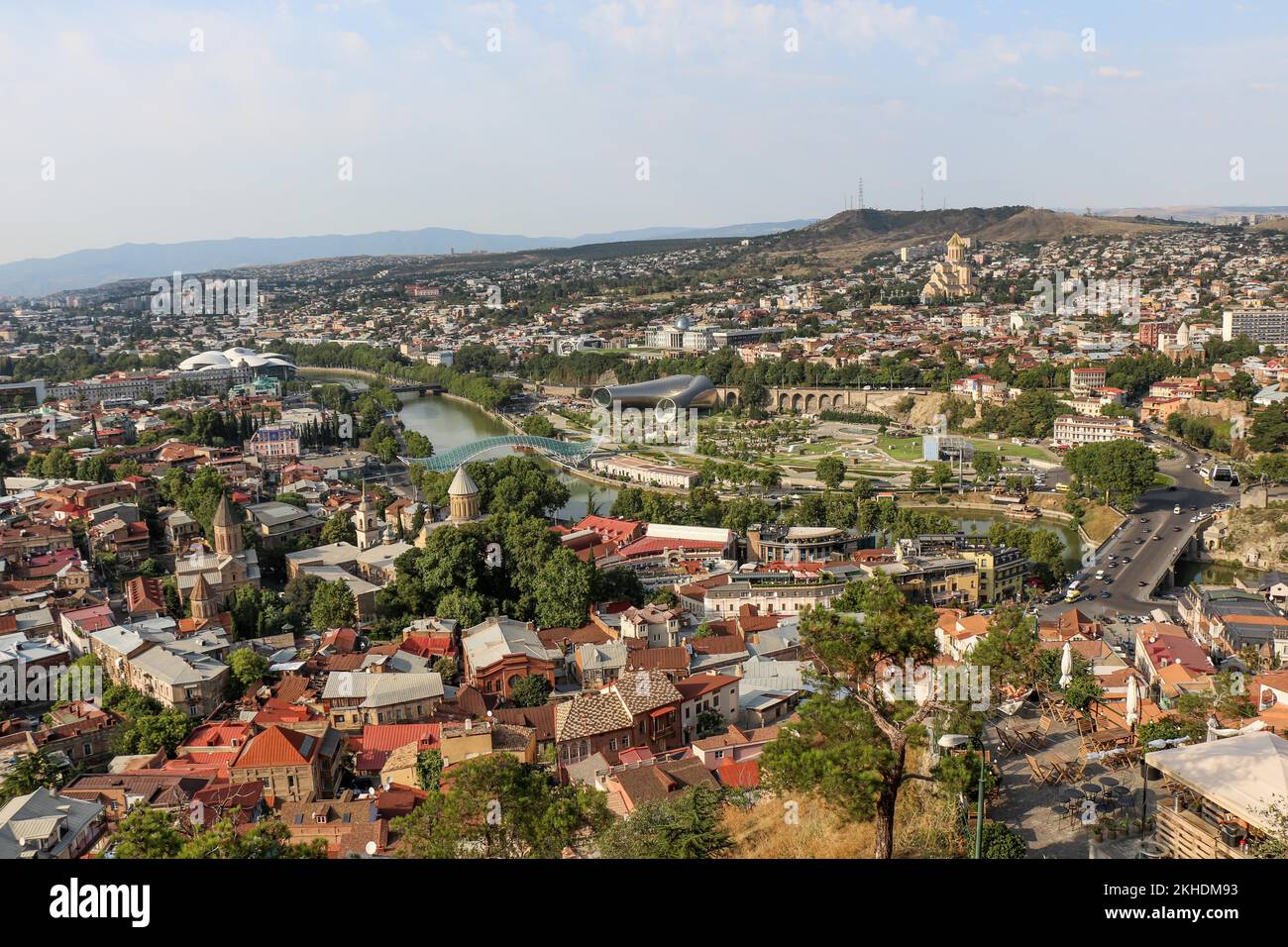 Beautiful panoramic view of Tbilisi in Georgia Stock Photo - Alamy