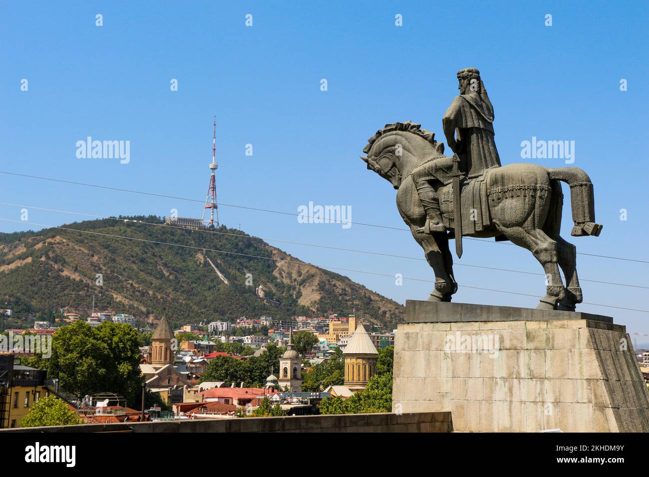 Beautiful panoramic view of Tbilisi in Georgia Stock Photo - Alamy
