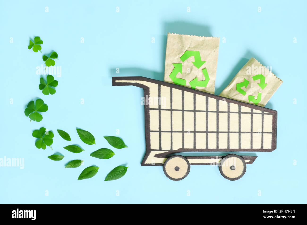 Environment friendly, sustainable, ecological shopping or consumerism ...