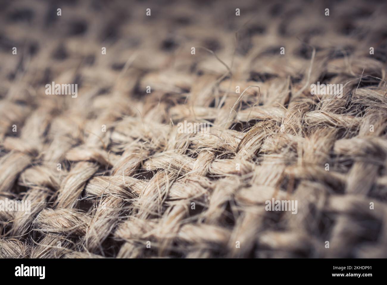 Brown color natural linen texture fabric Stock Photo - Alamy