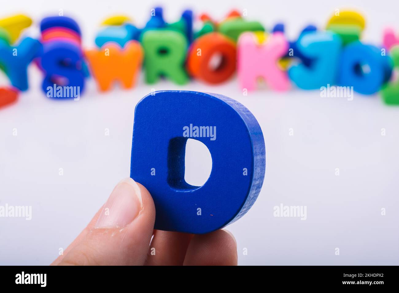 Letter cubes of Alphabet made of wood Stock Photo - Alamy