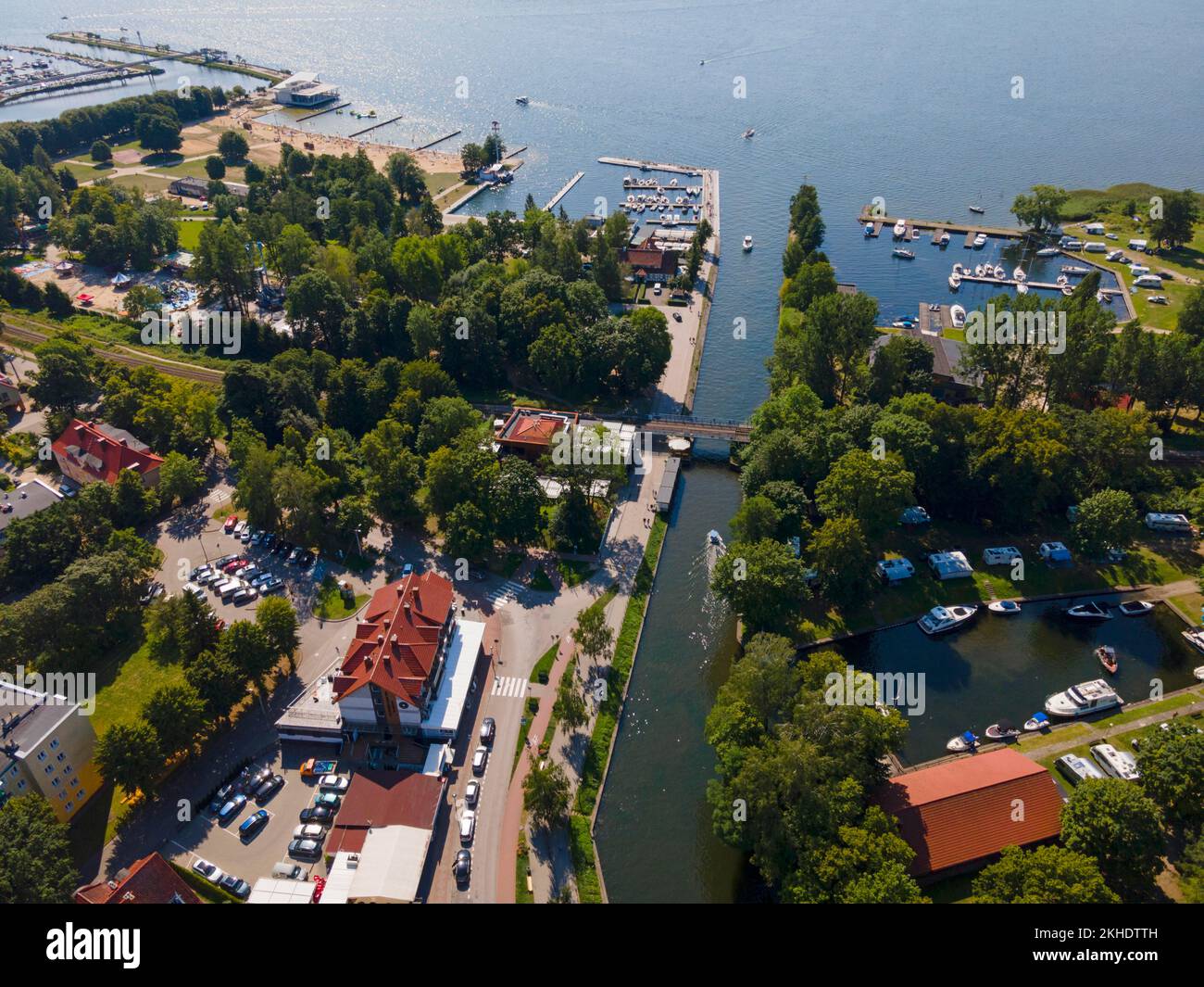 Canal between Lake Kisajno, Lake Kissain and Lake Niegocin, Lake ...