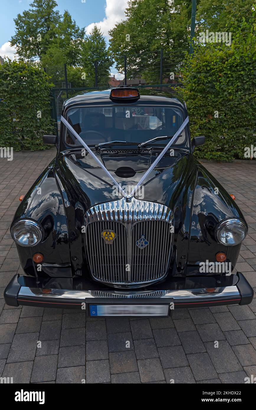 English black taxi, interior converted into a wedding car, Lüneburg ...